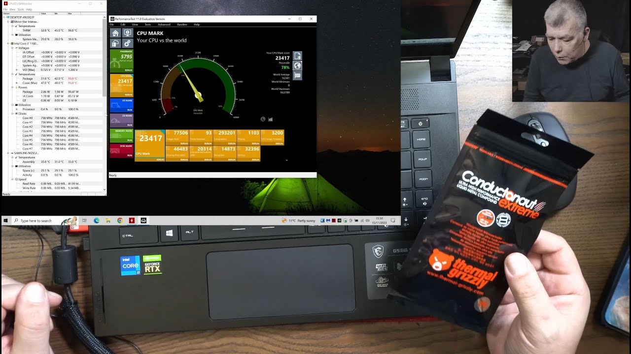 Honeywell PTM7950 vs Thermal Grizzly Conductonaut EXTREME - Ai was ...